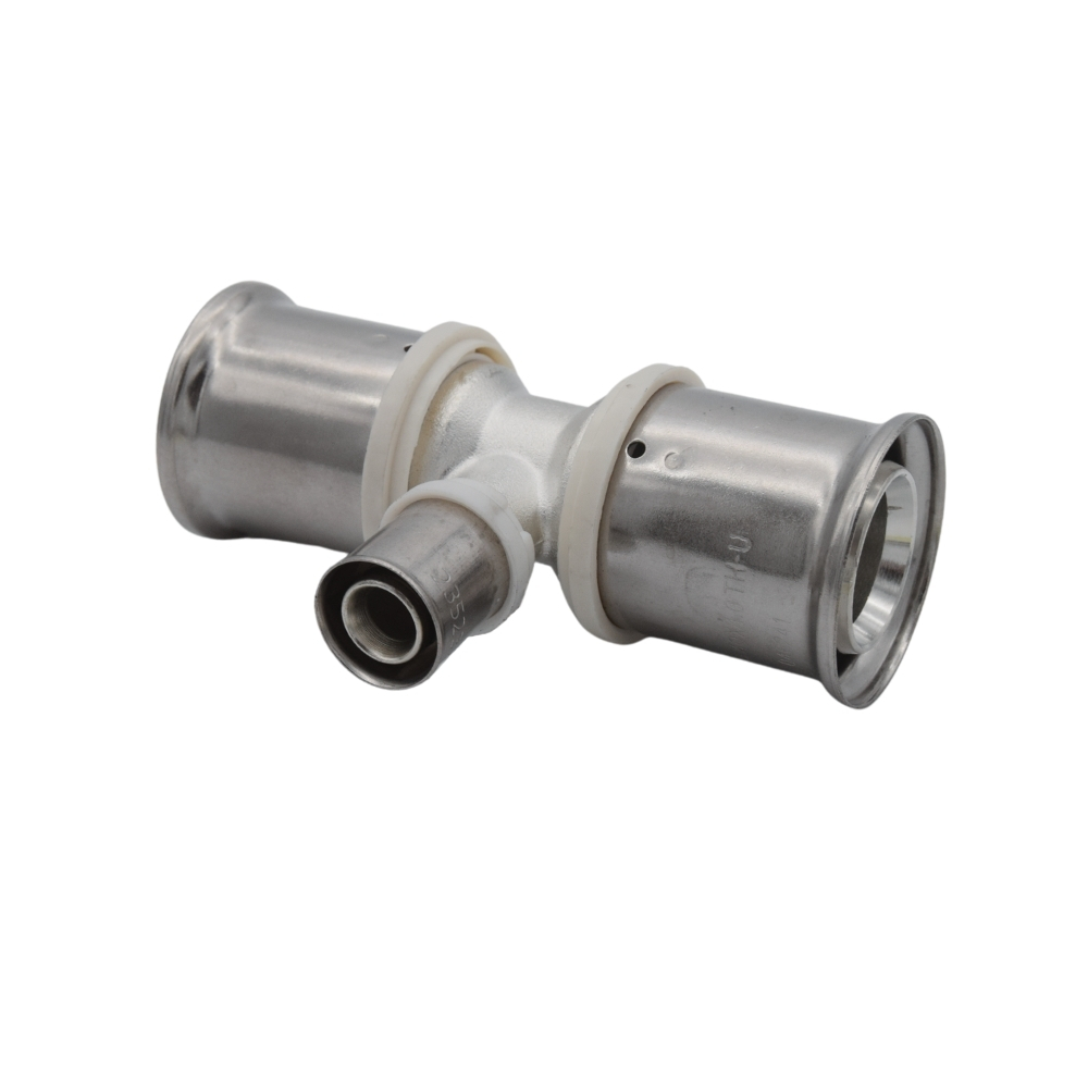 40x20x40mm Reducing Tee Brass Press-Fit - Multipipe