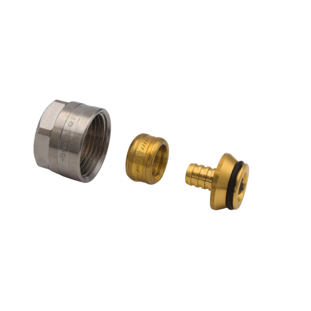 Eurocone (3/4" FT) Pipe Connector 12x1.4mm (3-piece) - Multipipe